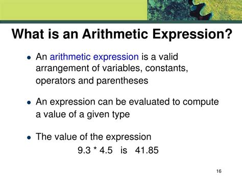 Ppt Chapter 3 Arithmetic Expressions Powerpoint Presentation Free
