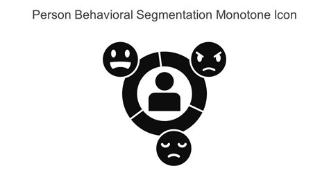 Person Behavioral Segmentation Monotone Icon In Powerpoint Pptx Png And Editable Eps Format Ppt