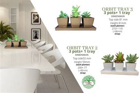 Red Orbit Pot And Tray Set For Home At ₹ 31 Piece In New Delhi Id 22000485355