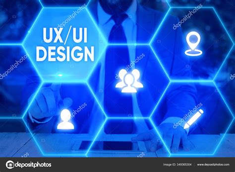Handwriting Text Ux Or Ui Design Concept Meaning Two Different Elements Of A Single Consumer