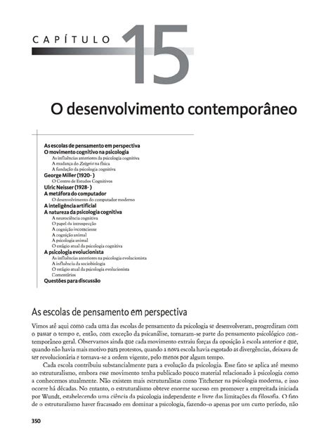 Cap 15 História Da Psicologia Moderna Duane Schultz Psicologia