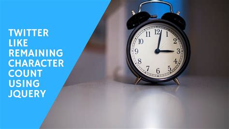Twitter Character Count Using Jquery