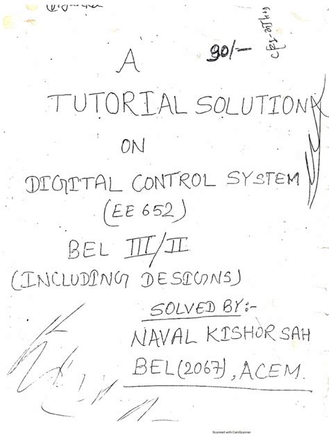 tutorial solution dcs pdf