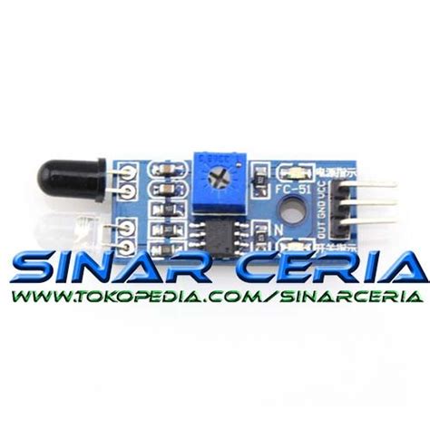 Jual Infrared Barrier Module Sensor Halangan Rintangan Infra Merah Jakarta Barat Sinar