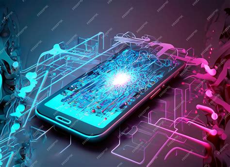 Premium Ai Image Inner Structure Of Cpu Technology Red