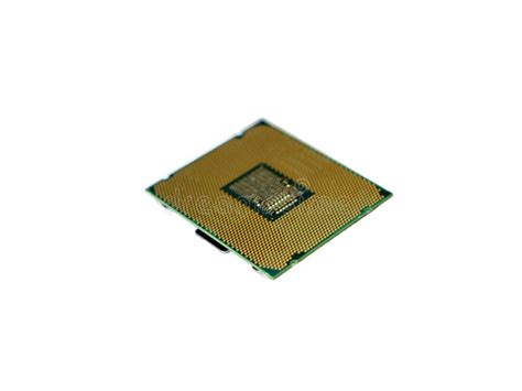 Central Processing Unit Cpu Or Microprocessor Close Up Stock Image