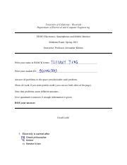 Midterm EE003 Pdf University Of California Riverside Department Of Electrical And Computer