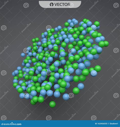 Sphere Abstract Structure With Particles Technology Style Stock Illustration Illustration Of