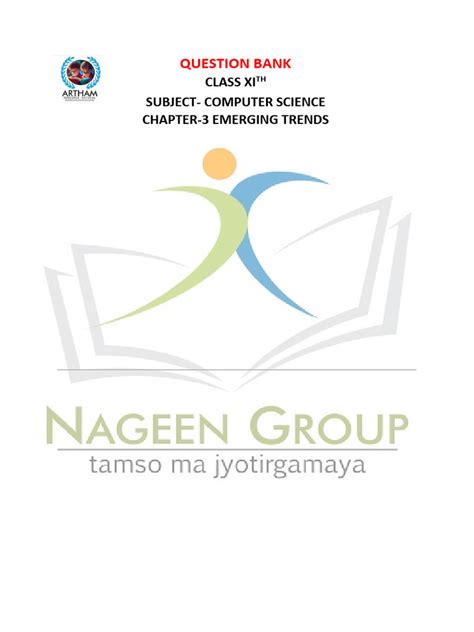 Class Xi Computer Science Qanda Pdf Internet Of Things Cloud Computing