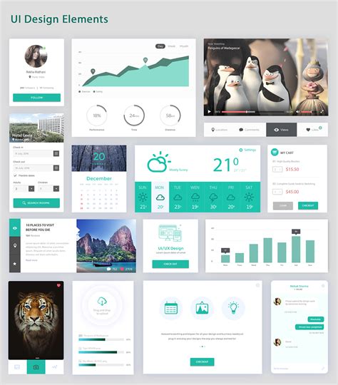UI Design Elements On Behance