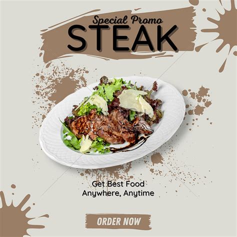 스테이크 음식 메뉴 배경 일러스트 무료 다운로드 Lovepik