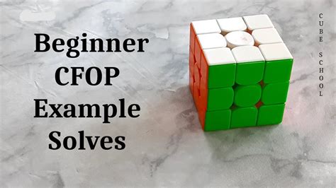 Beginner S CFOP Example Solves I YouTube