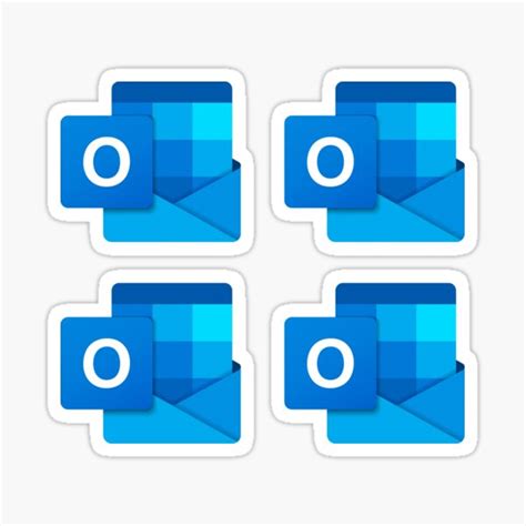 Microsoft Outlook X4 Sticker For Sale By Arttechtips Redbubble
