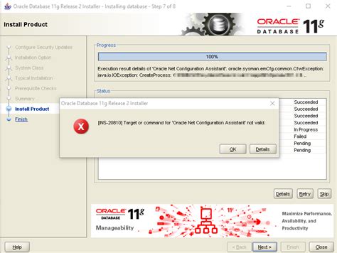 Trouble With Installation Of Oracle 11g Server Version Stack Overflow