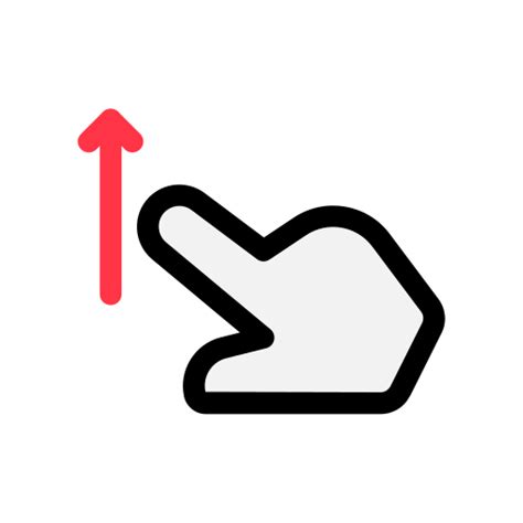 Swipe Up Free Gestures Icons