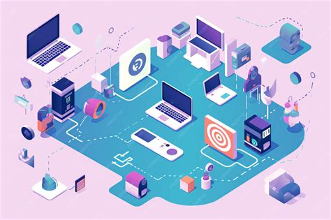 Premium Ai Image Iot Communication Protocols Illustration