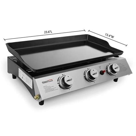 Portable Griddle Grill 3 Burner 26400 Btu Portable Gas Grill Griddle