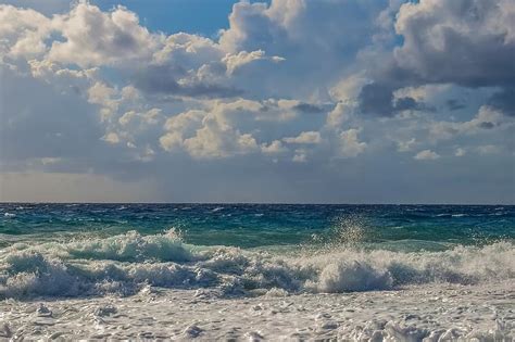 Sky Sea Clouds Beach Nature Landscape Seashore Ayia Napa Cyprus