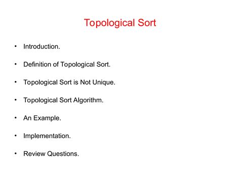 Unit24topologicalsortppt Data Structures Ppt