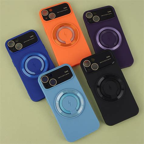 قاب سیلیکونی Lens Aperture مگ سیف محافظ لنزدار آیفون 13