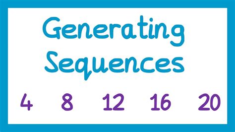 Generating Sequences Gcse Maths Youtube