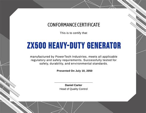 Free Printable Conformance Certificate Templates To Customize Online