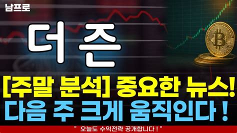 더즌 주가전망 주말분석 중요한 뉴스 다음 주 크게 움직인다 더즌주식전망 더즌주가전망 더즌주가 Youtube
