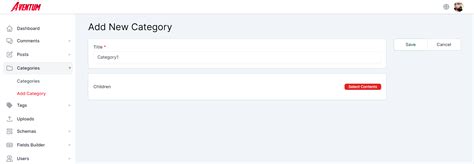 Enter Category1 In The Title Field And Hit Save