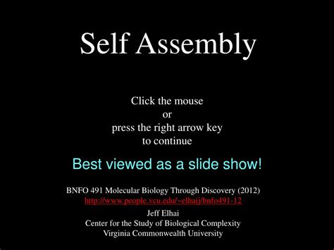 ppt self assembly powerpoint presentation free download id 4996406