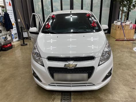 더 넥스트 스파크 앞유리교체 스톤 돌빵으로 차유리가 깨진 Spark 차량의 자동차유리교체 솔라쉴드 St썬팅 시공후기 및 궁금한 내차 전면유리교체 비용과 차유리복원용접