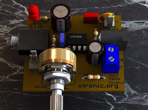 Lm Audio Amplifier Circuit Diagram With PCB Xtronic Audio Amplifier Power Amplifiers