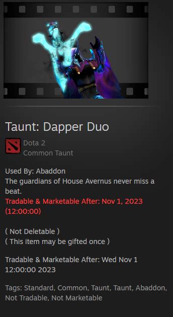 My Table Taunt Of Abaddon Is Not Table In Game Please Fix This