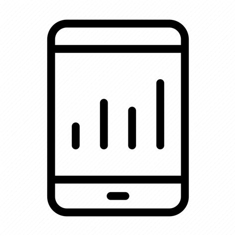 Chart Graph Mobile Phone Statistics Icon Download On Iconfinder