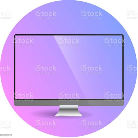 투명 한 배경 모형에 격리 현실적인 컴퓨터 모니터 벡터 그림입니다 0명에 대한 스톡 벡터 아트 및 기타 이미지 0명 3차원 형태 개념 Istock