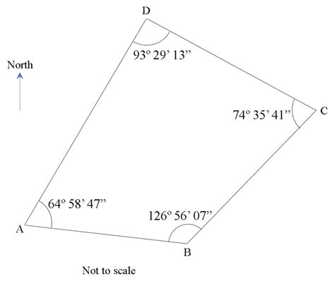 Question 3a Four Sided Traverse Is Measured In The