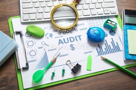 Audit Business Charts Objects Graphs And Words Stock Image Image Of Marketing Office