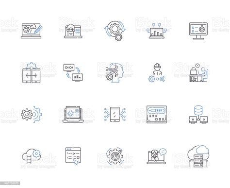 Web Programming Outline Icons Collection Web Programming Html Css