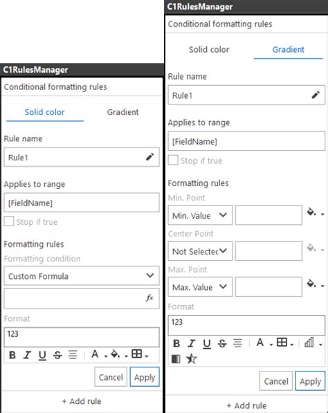 Introducing Ui Based Rules Manager In Winforms Componentone