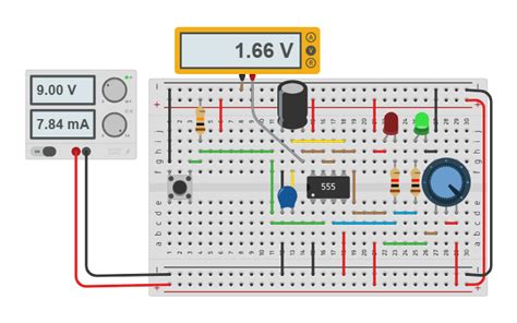 Circuit Design 555 Como Temporizador Tinkercad