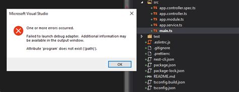 Typescript How To Debug Nestjs Program In Microsoft Visual Studio
