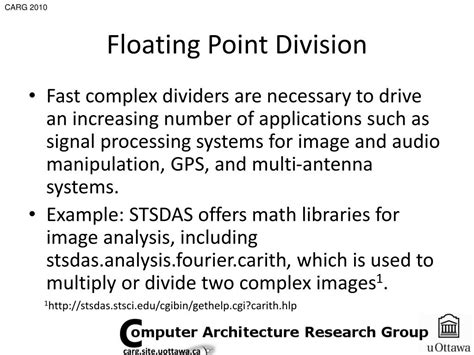 Ppt A Floating Point Divider For Complex Numbers In The Nios Ii Powerpoint Presentation Id