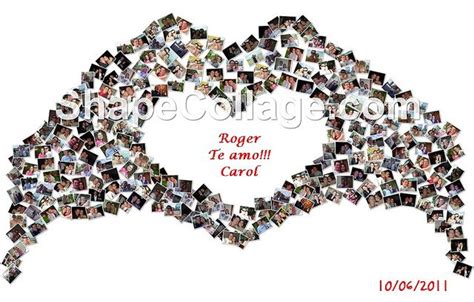 Shape Collage Photo Collage T Shape Collage Create Picture Collage
