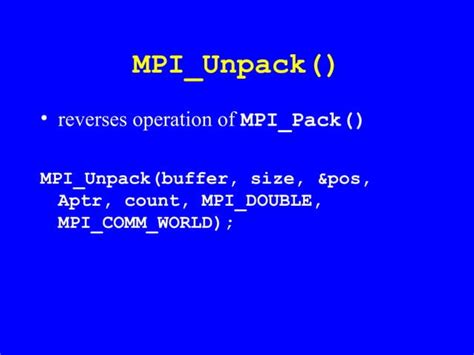 Message Passing Interface Ppt Programming Languages Computing