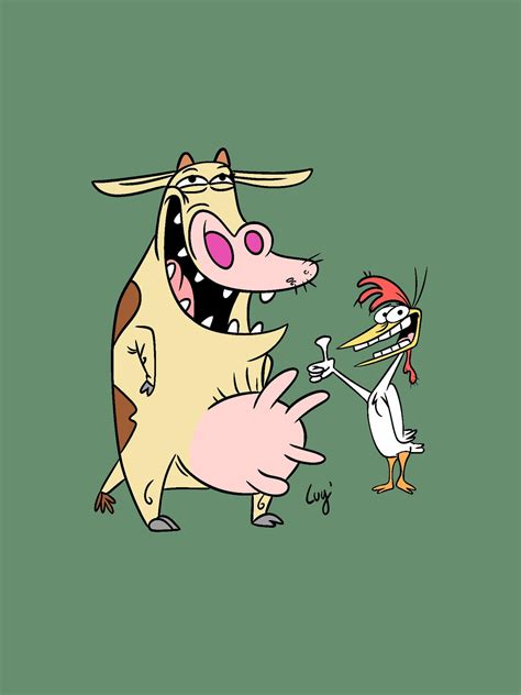 Cow And Chicken By Luyepii On Deviantart