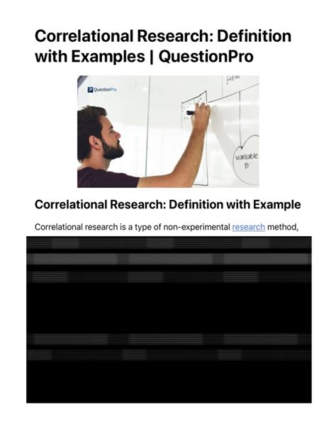 Correlational Research Definition With Examples Questionpro Download Free Pdf
