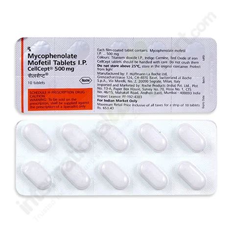 Buy Mycophenolate Mofetil 500mg Capsules Online Idm
