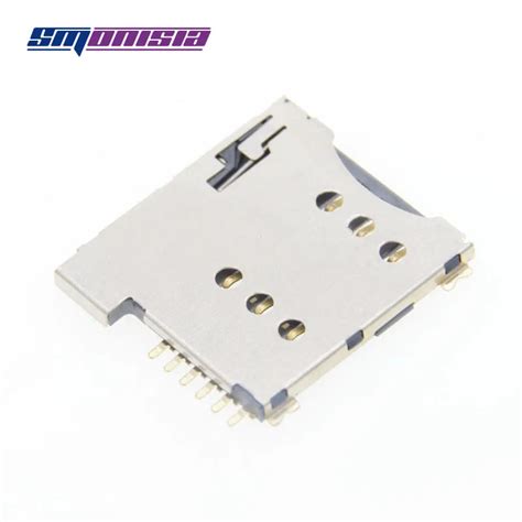 Pcs P Micro Sim Card Socket Micro Sim Memory Card Holder For Mobile Phones Sim Card Slot In
