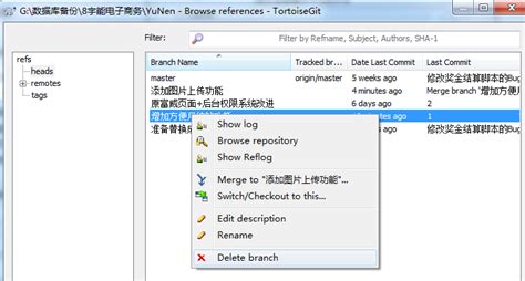 Tortoisegit 怎么merge、怎么删除分支 泰德 博客园