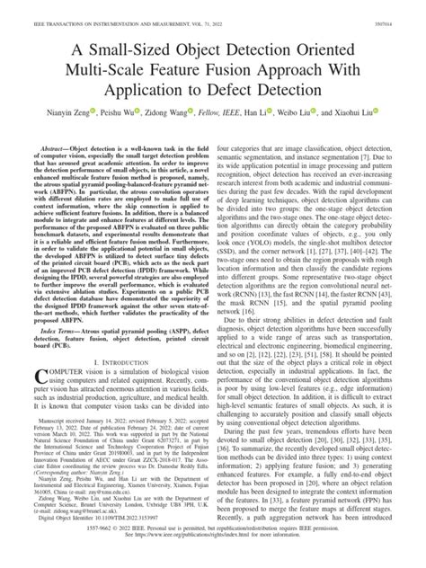 A Small Sized Object Detection Oriented Multi Scale Feature Fusion Approach With Application To