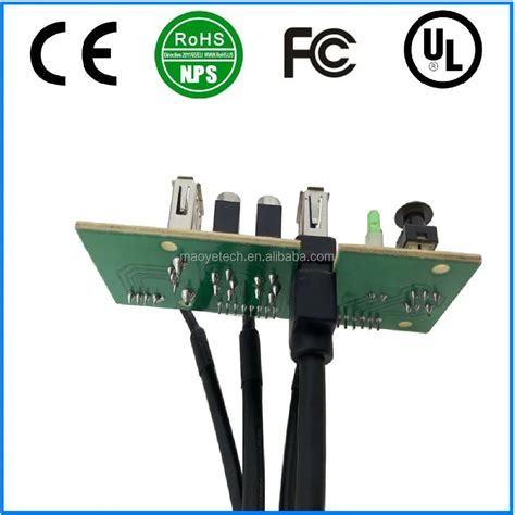 Pc Computer Case Front Panel Mounted Board Dual Usb Usb Led Power Switch Hd Audio I O